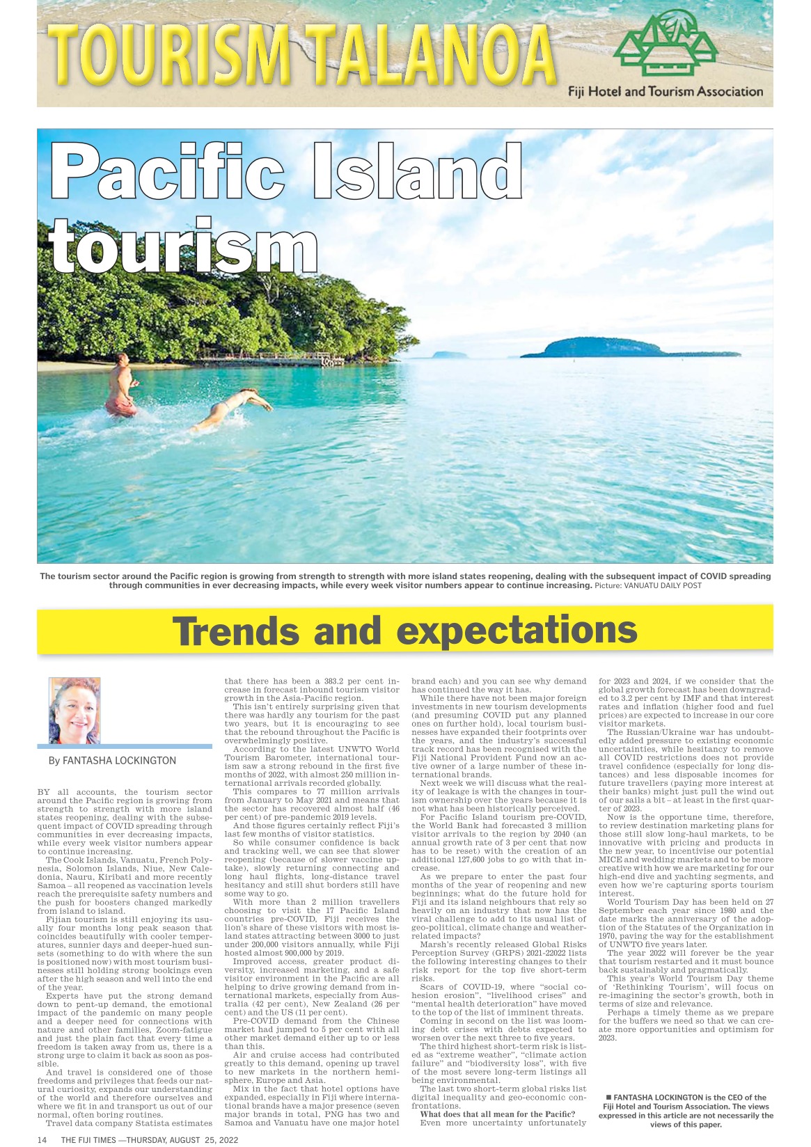 FHTA Media Releases & Tourism Features · Fiji Hotel and Tourism Association