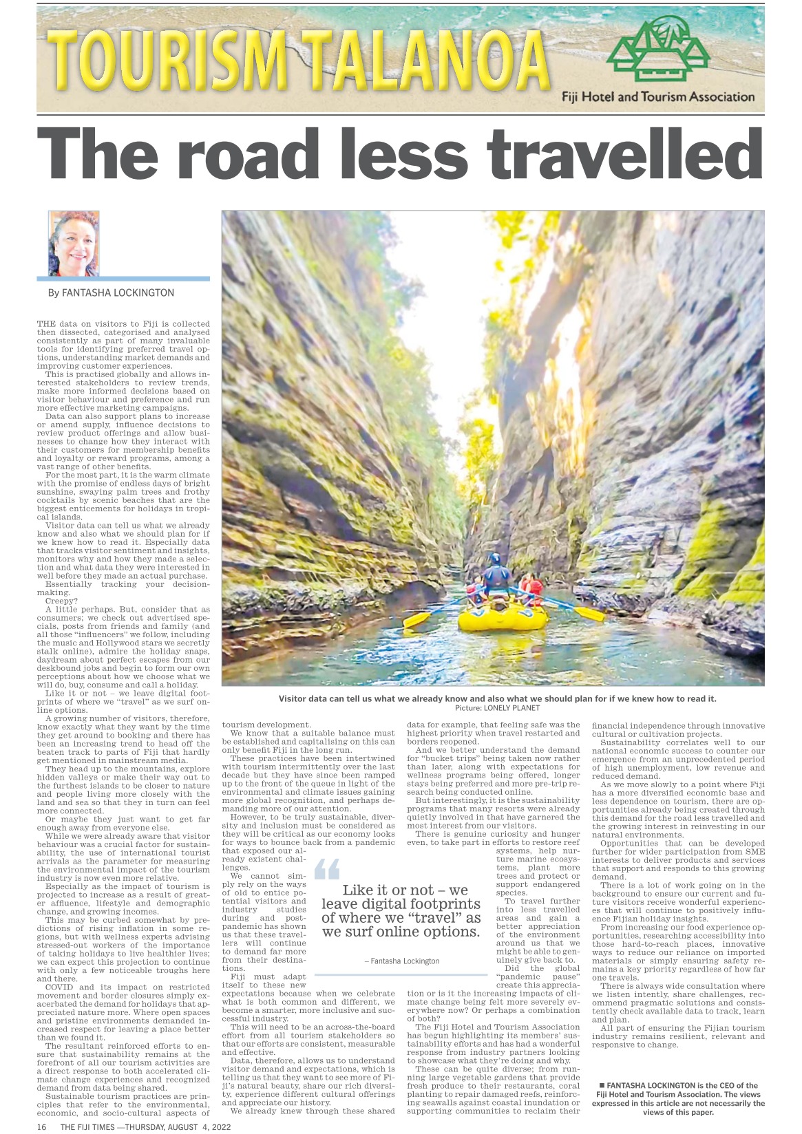 FHTA Media Releases & Tourism Features · Fiji Hotel and Tourism Association