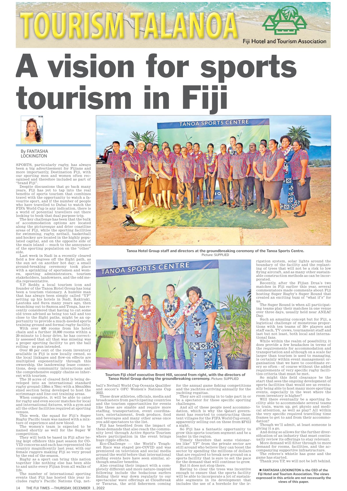 FHTA Media Releases & Tourism Features · Fiji Hotel and Tourism Association