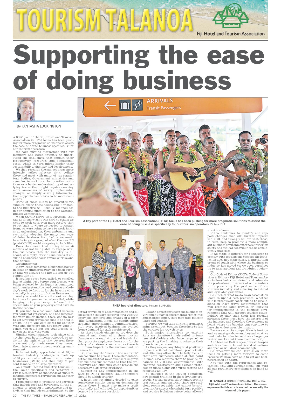 FHTA Media Releases & Tourism Features · Fiji Hotel and Tourism Association