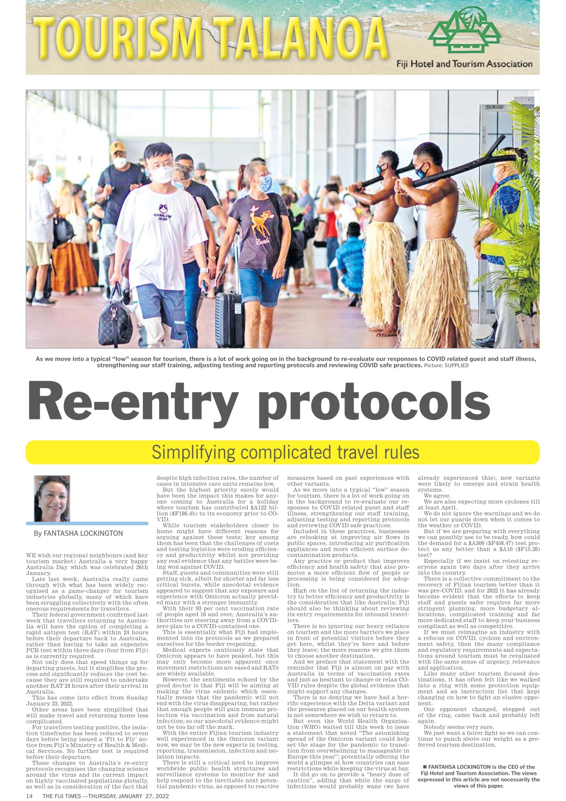 FHTA Media Releases & Tourism Features · Fiji Hotel and Tourism Association