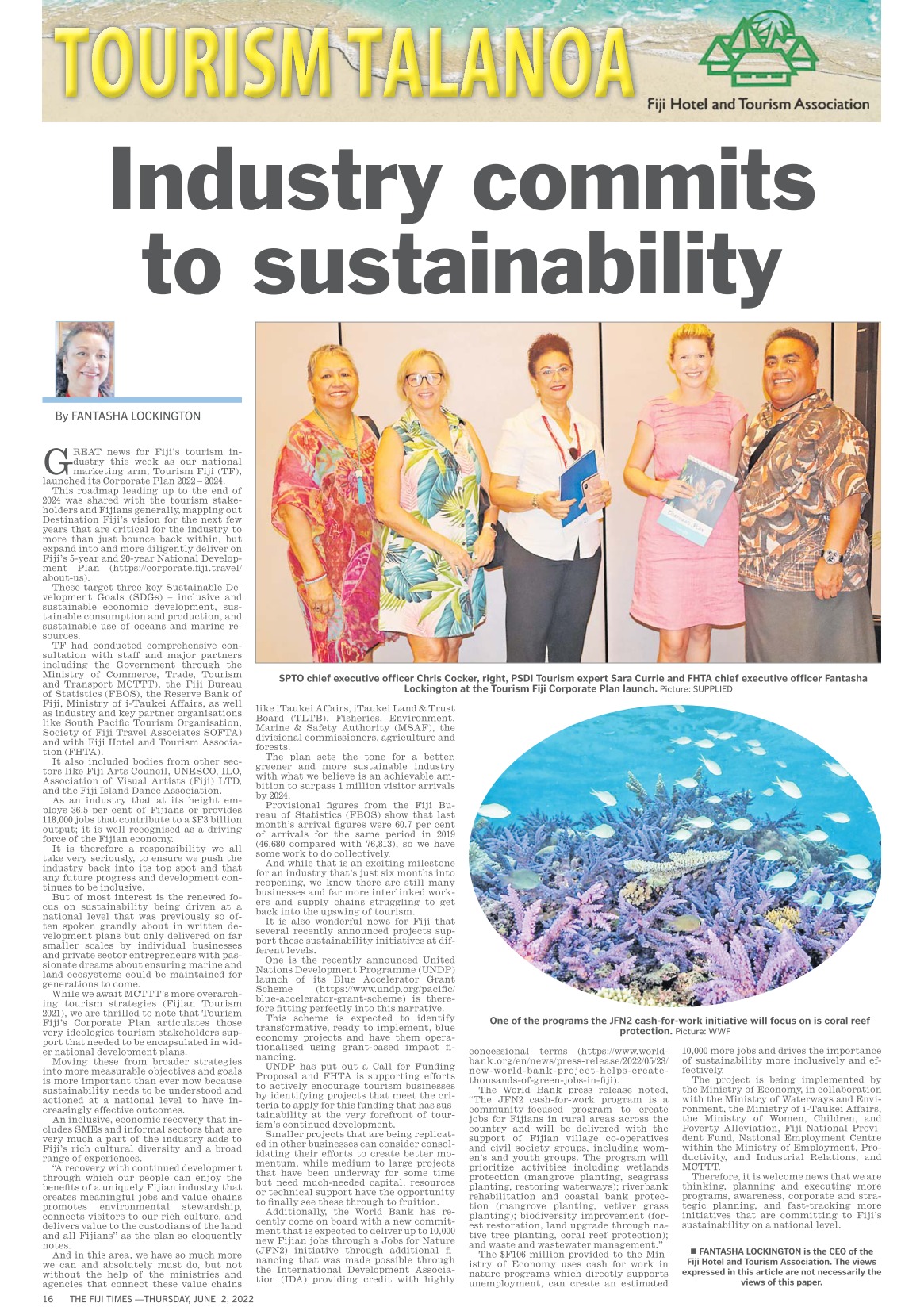 FHTA Media Releases & Tourism Features · Fiji Hotel and Tourism Association