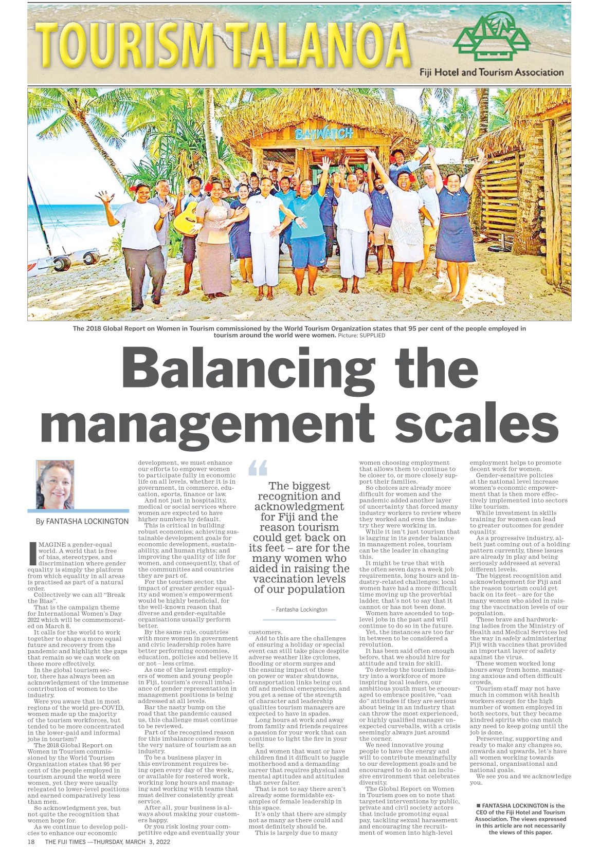 FHTA Media Releases & Tourism Features · Fiji Hotel and Tourism Association