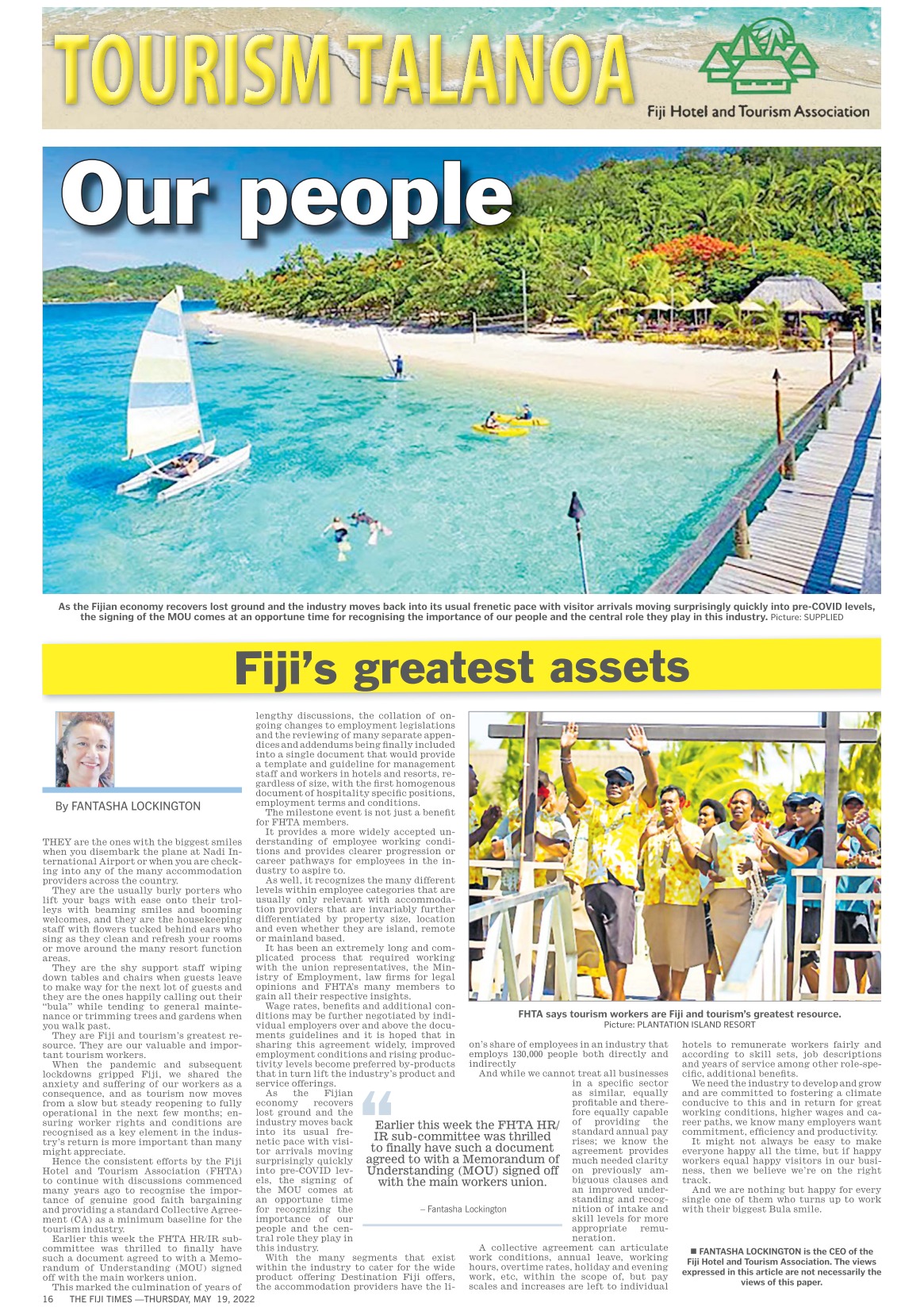 FHTA Media Releases & Tourism Features · Fiji Hotel and Tourism Association