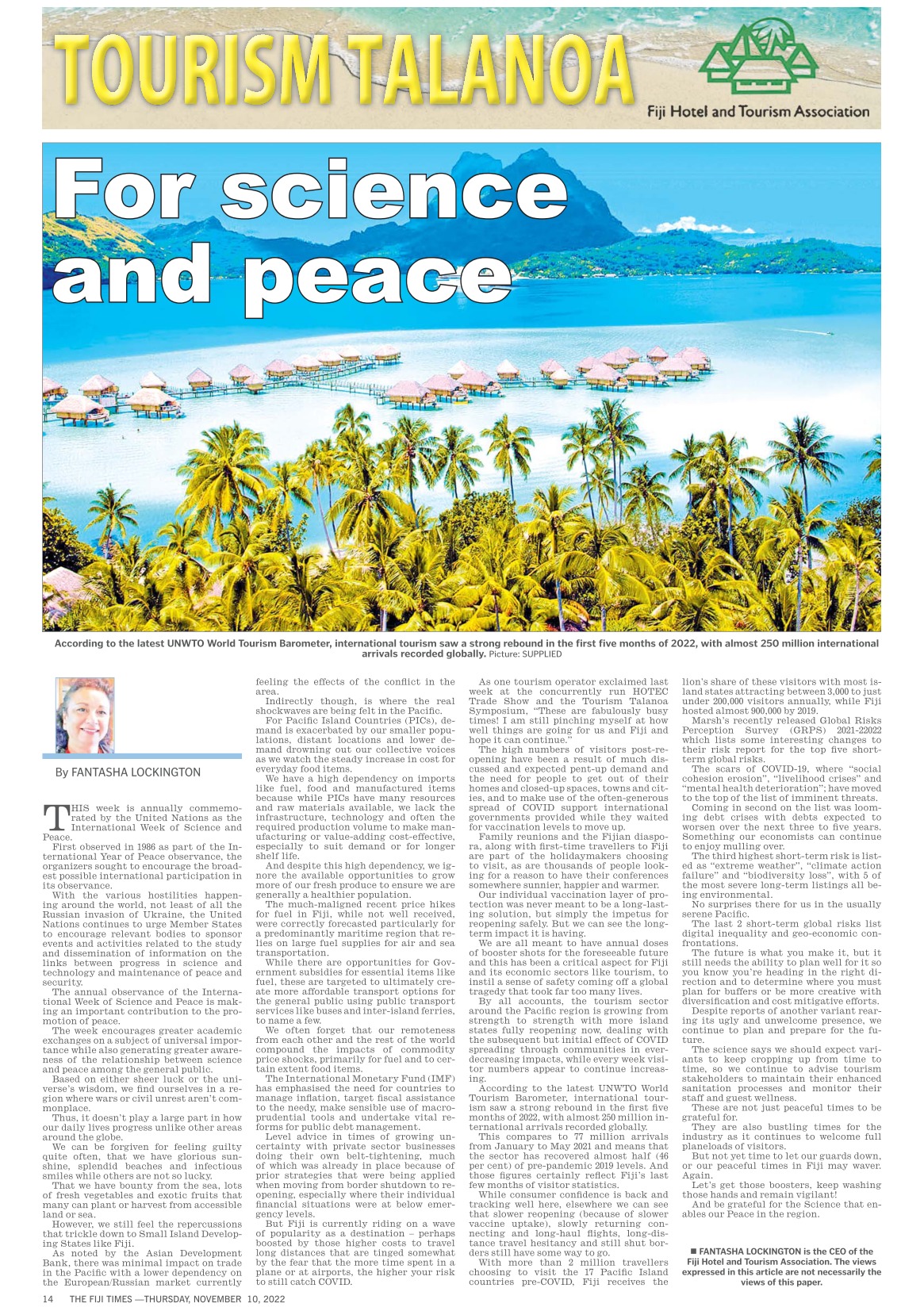 FHTA Media Releases & Tourism Features · Fiji Hotel and Tourism Association