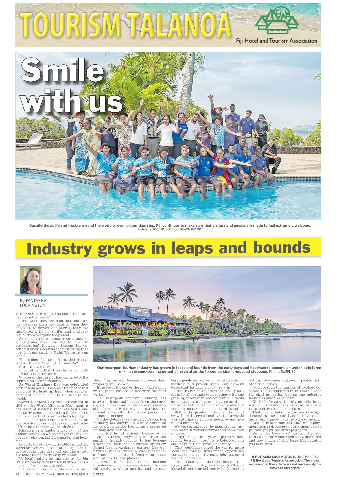 FHTA Media Releases & Tourism Features · Fiji Hotel and Tourism Association