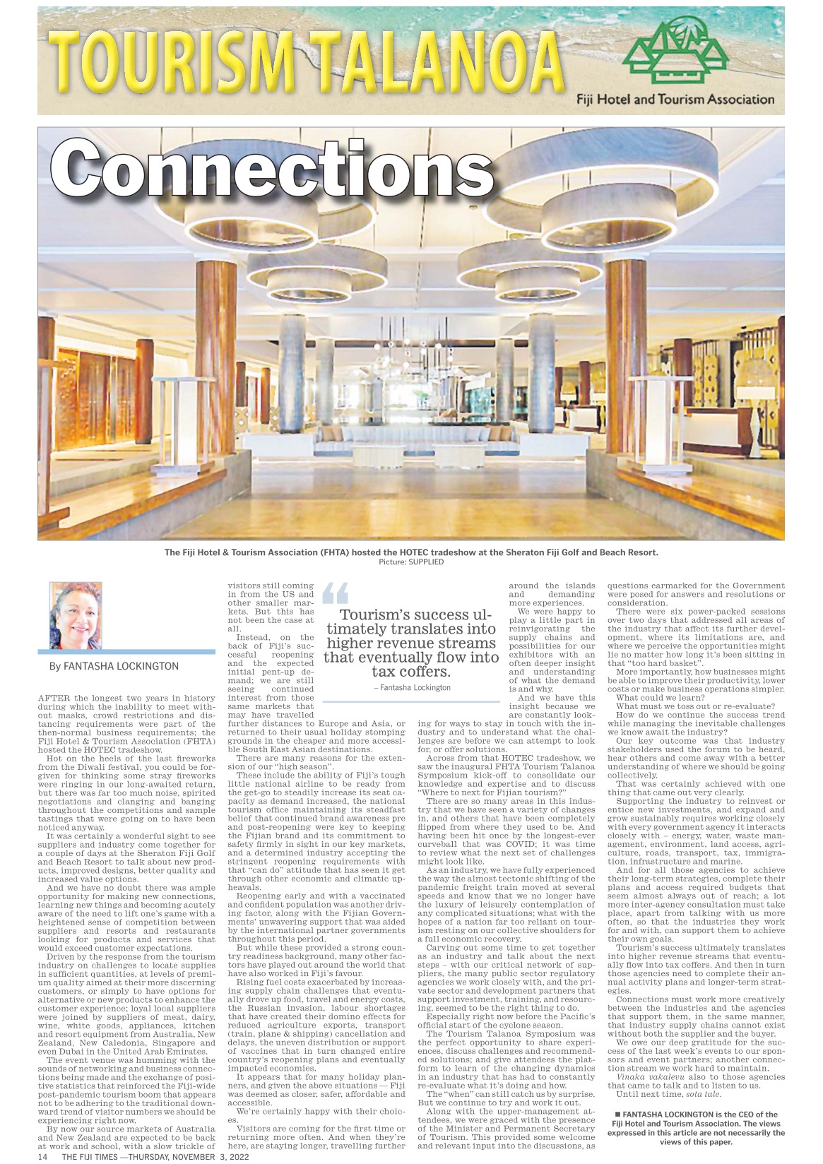 FHTA Media Releases & Tourism Features · Fiji Hotel and Tourism Association