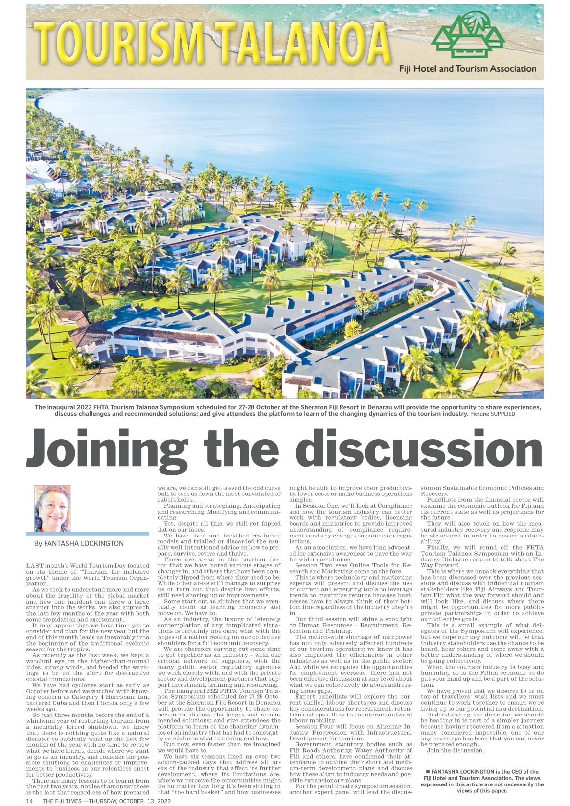 FHTA Media Releases & Tourism Features · Fiji Hotel and Tourism Association