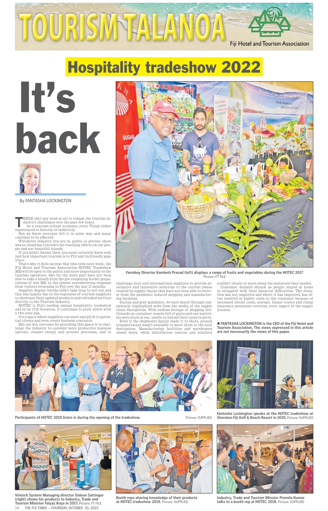 FHTA Media Releases & Tourism Features · Fiji Hotel and Tourism Association