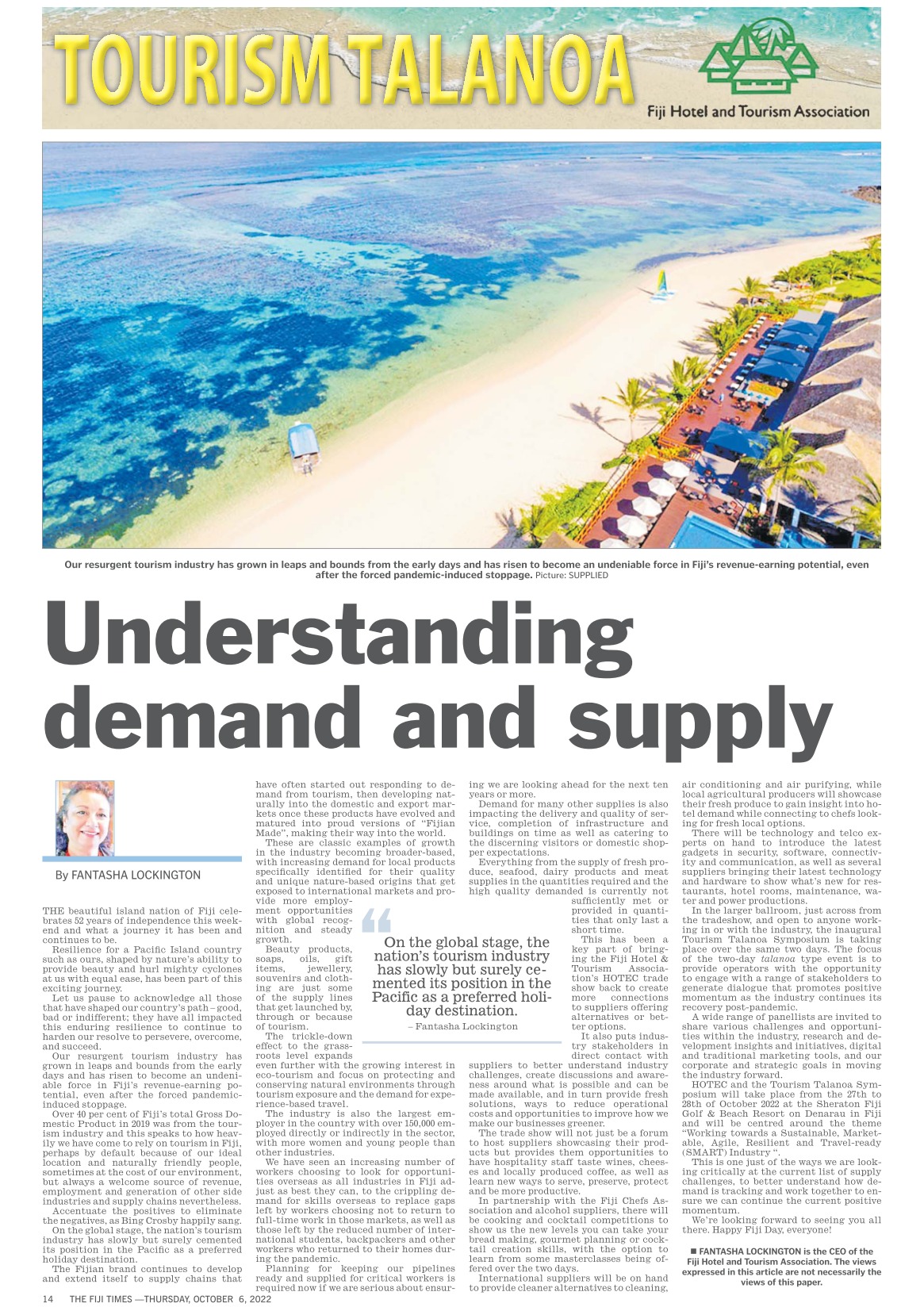 FHTA Media Releases & Tourism Features · Fiji Hotel and Tourism Association