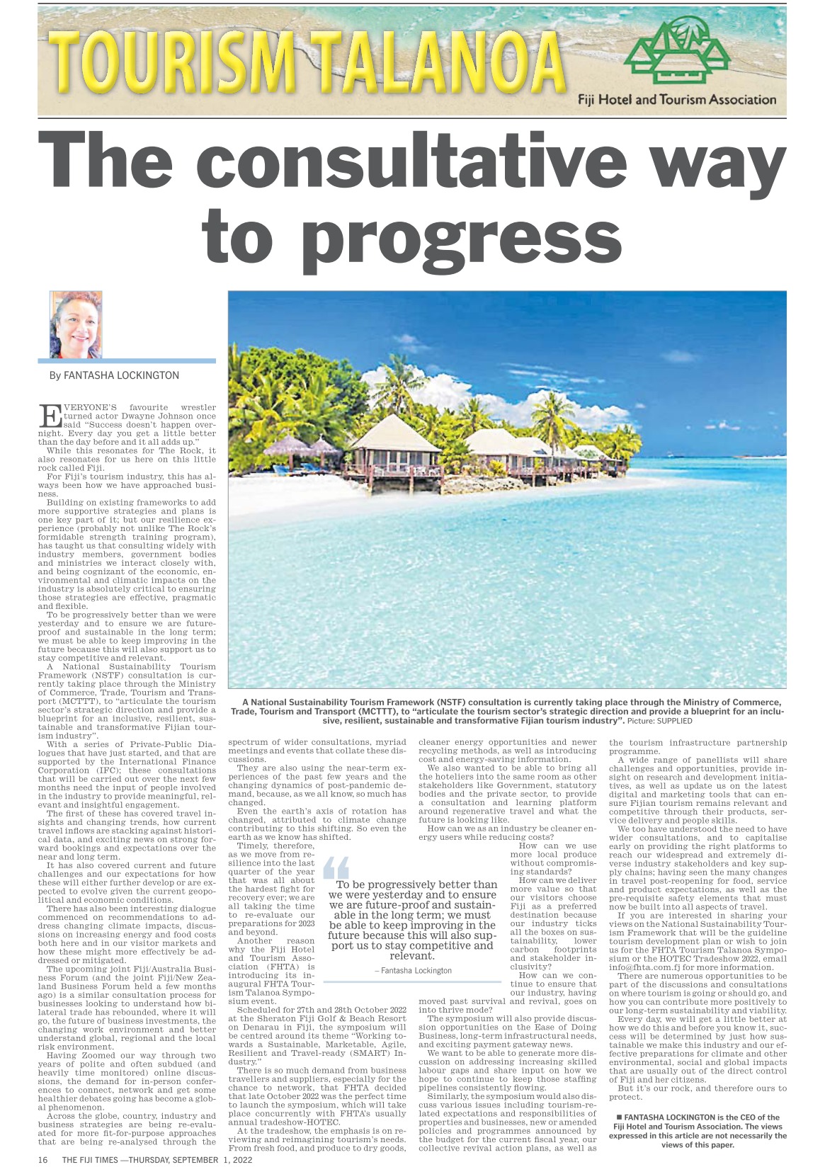 FHTA Media Releases & Tourism Features · Fiji Hotel and Tourism Association