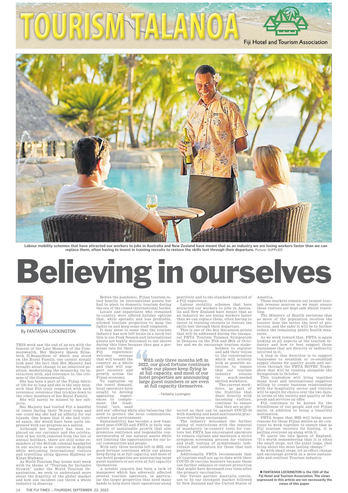 FHTA Media Releases & Tourism Features · Fiji Hotel and Tourism Association