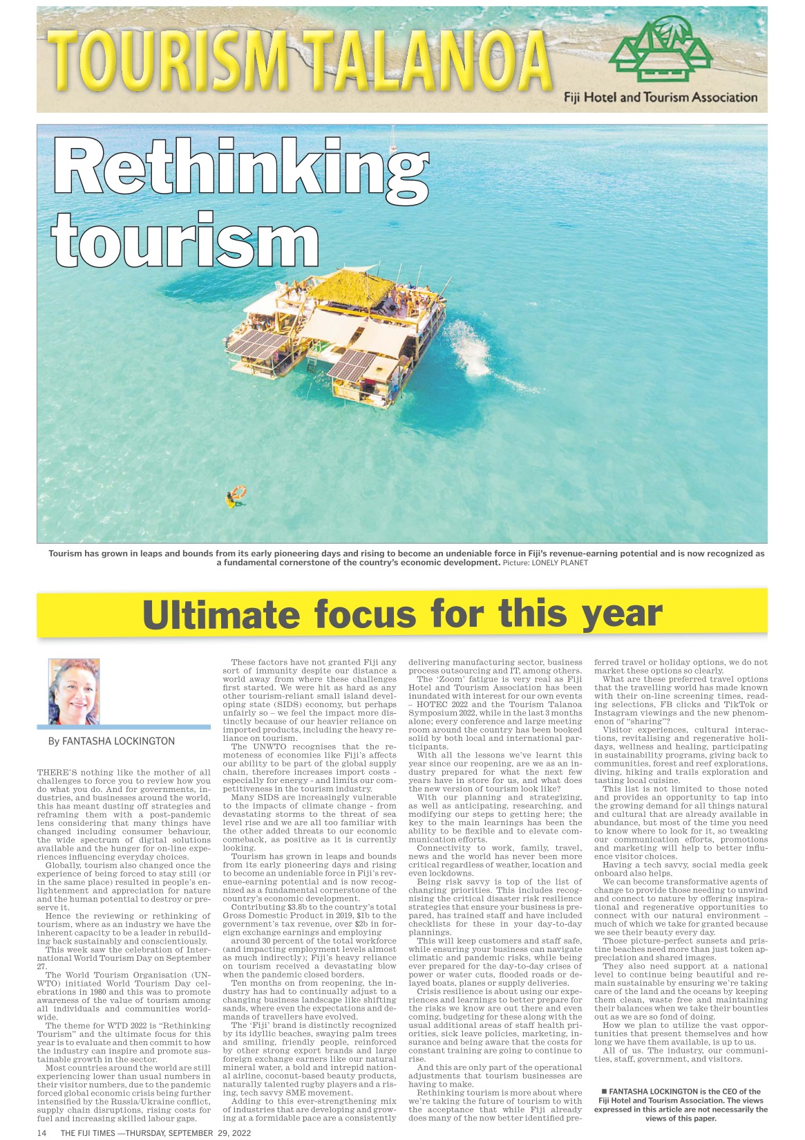 FHTA Media Releases & Tourism Features · Fiji Hotel and Tourism Association