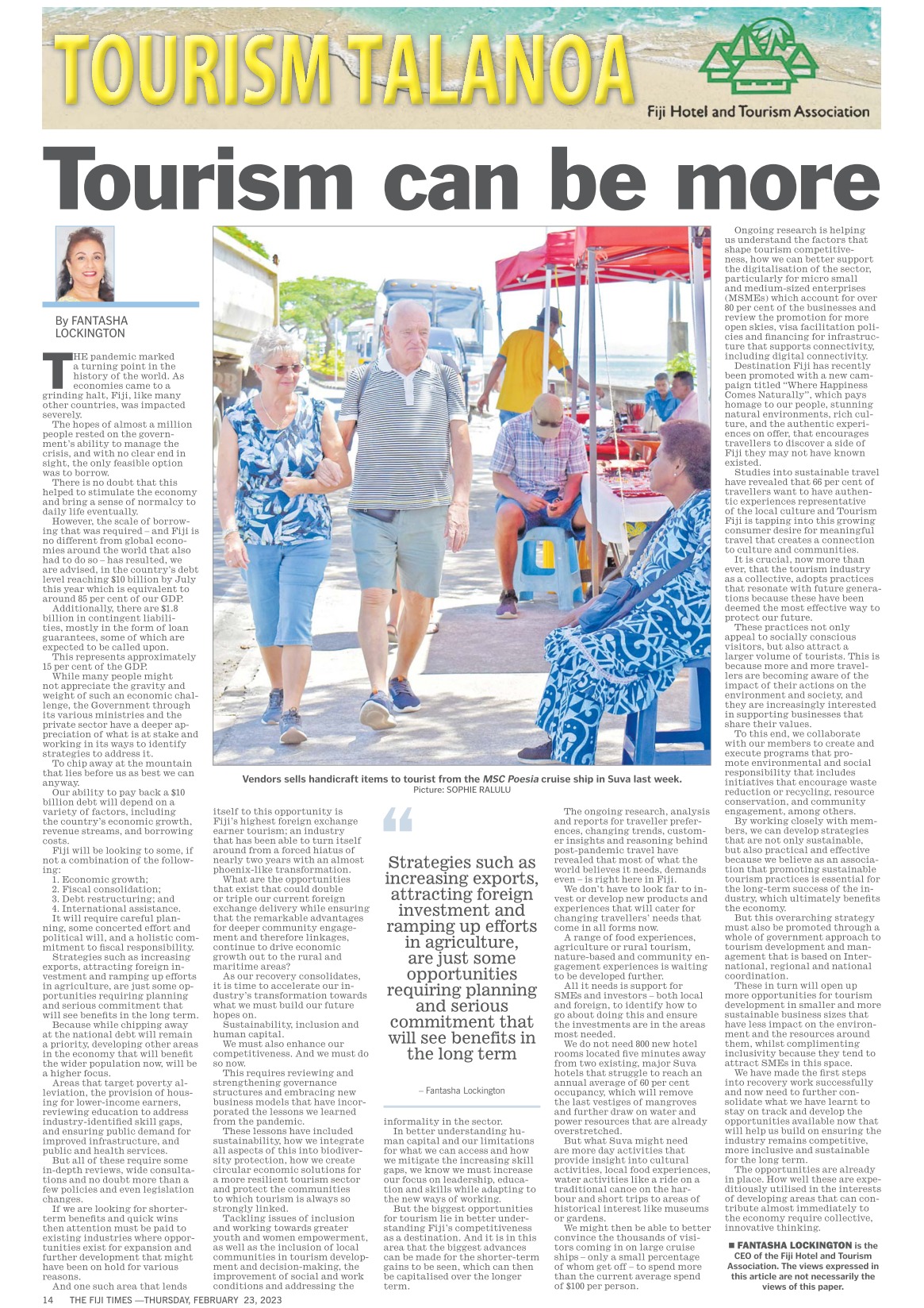 FHTA Media Releases & Tourism Features · Fiji Hotel and Tourism Association