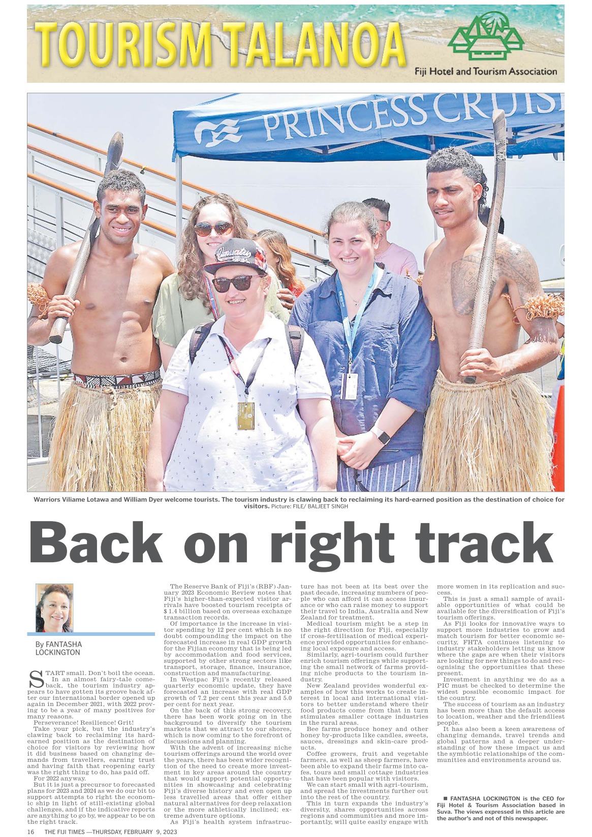 FHTA Media Releases & Tourism Features · Fiji Hotel and Tourism Association