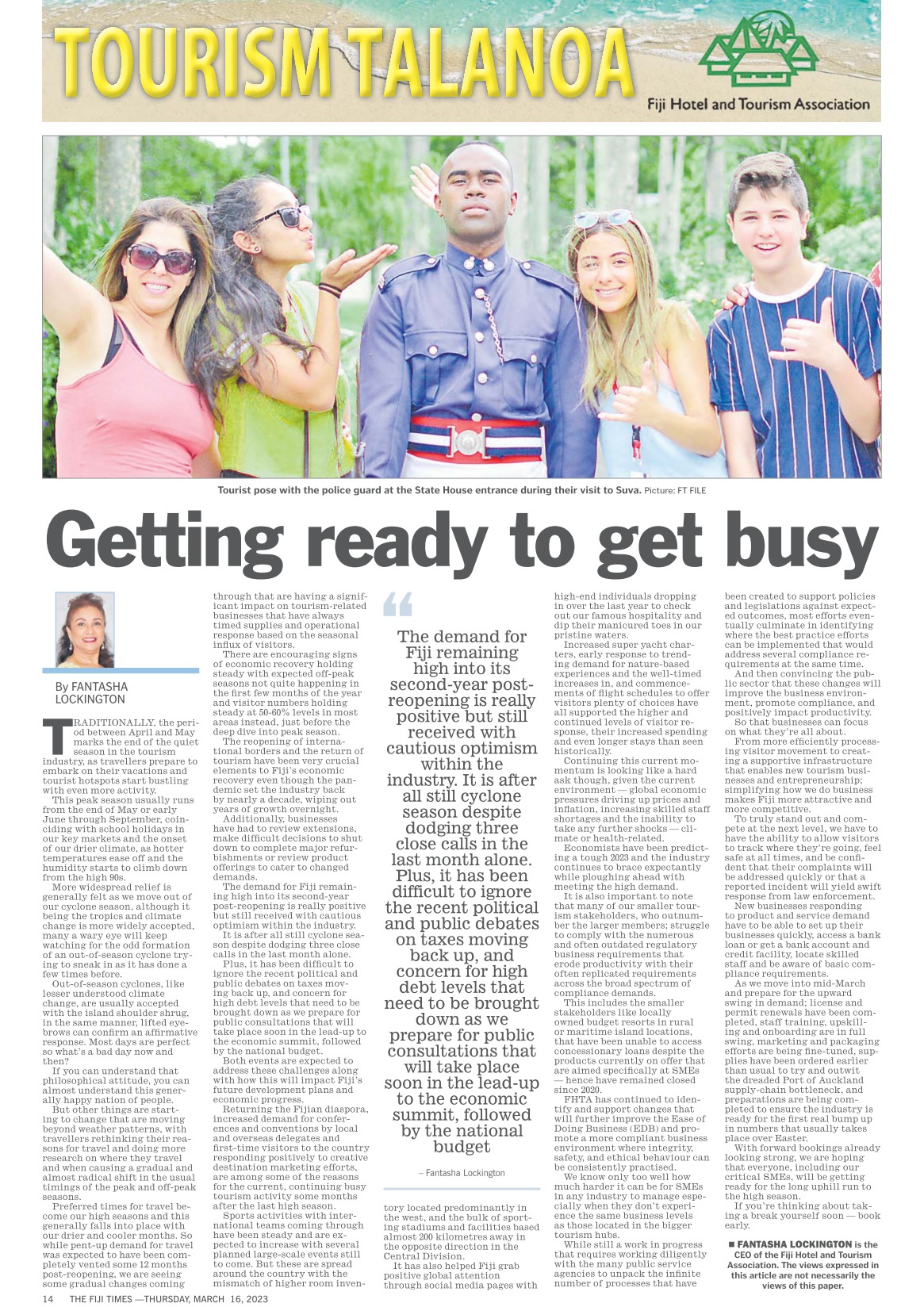 FHTA Media Releases & Tourism Features · Fiji Hotel and Tourism Association