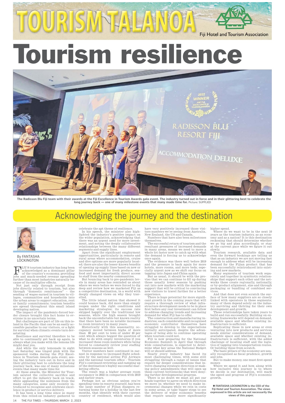 FHTA Media Releases & Tourism Features · Fiji Hotel and Tourism Association